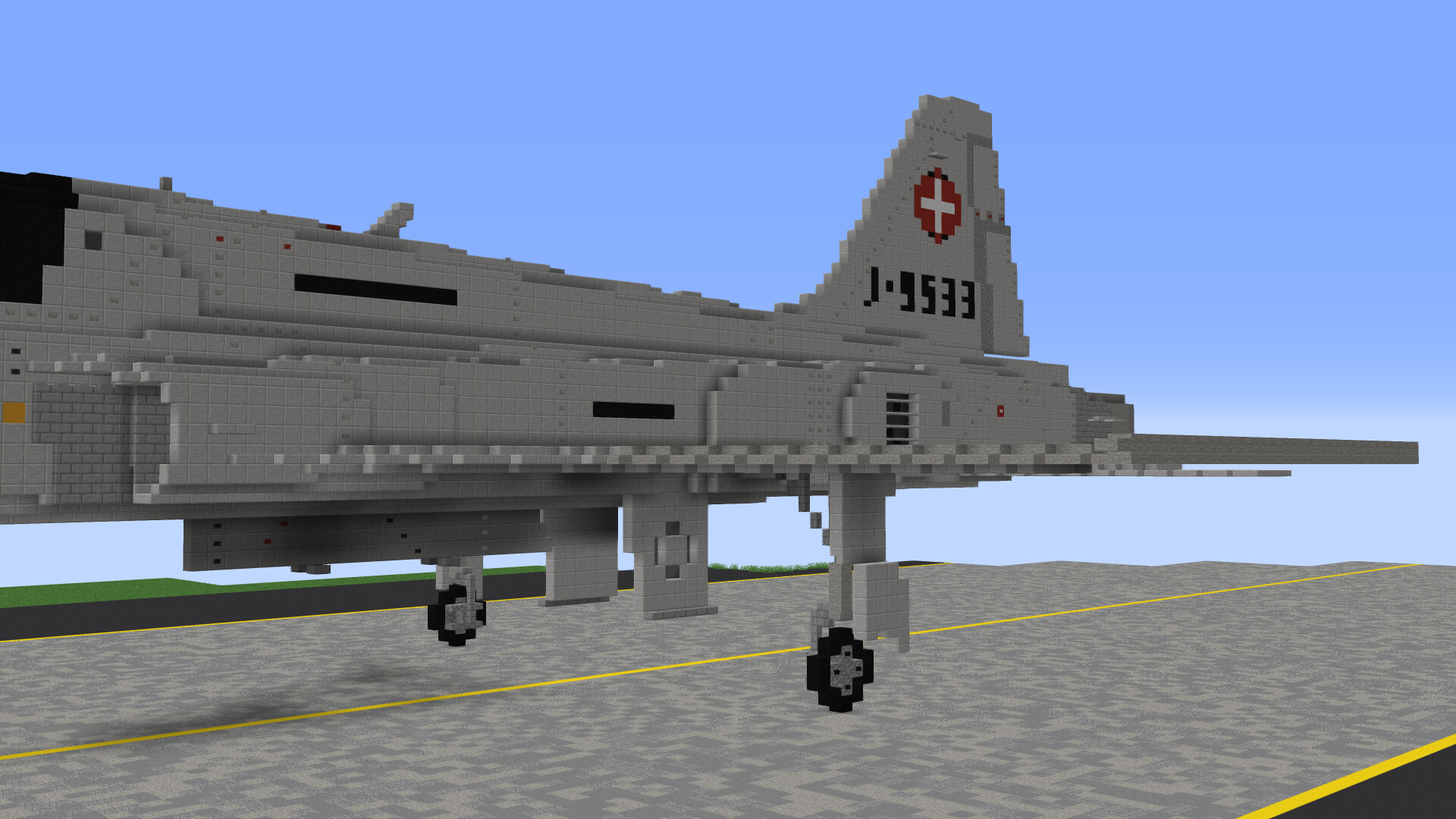 Northrop F-5E Tiger II, 12:1 Scale Minecraft Map
