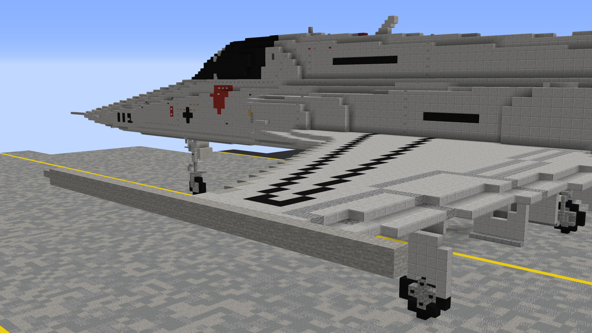 Northrop F-5E Tiger II, 12:1 Scale Minecraft Map