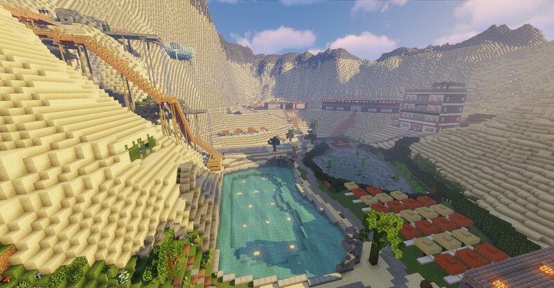 Summer Secrets - Resort and Water Park Island [v1.1] [1.17+] Minecraft Map