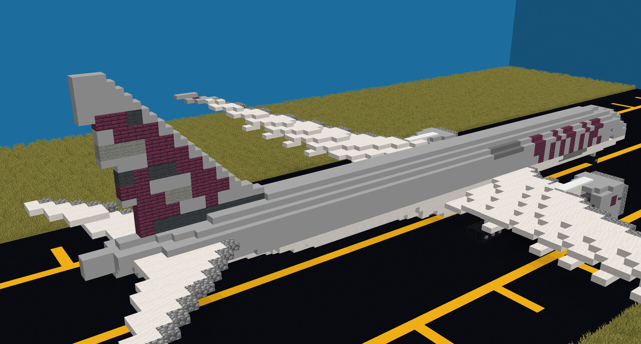 Qatar Airways Boeing 777-8F (1:1) Minecraft Map