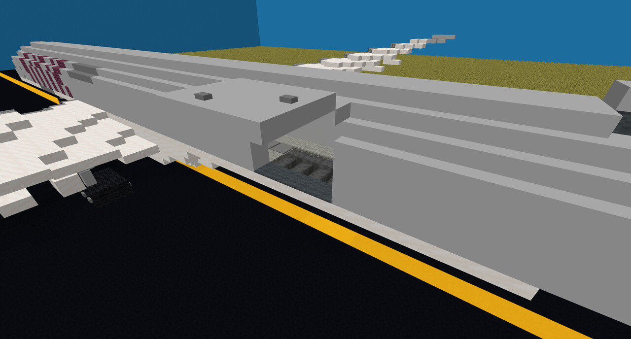 Qatar Airways Boeing 777-8F (1:1) Minecraft Map