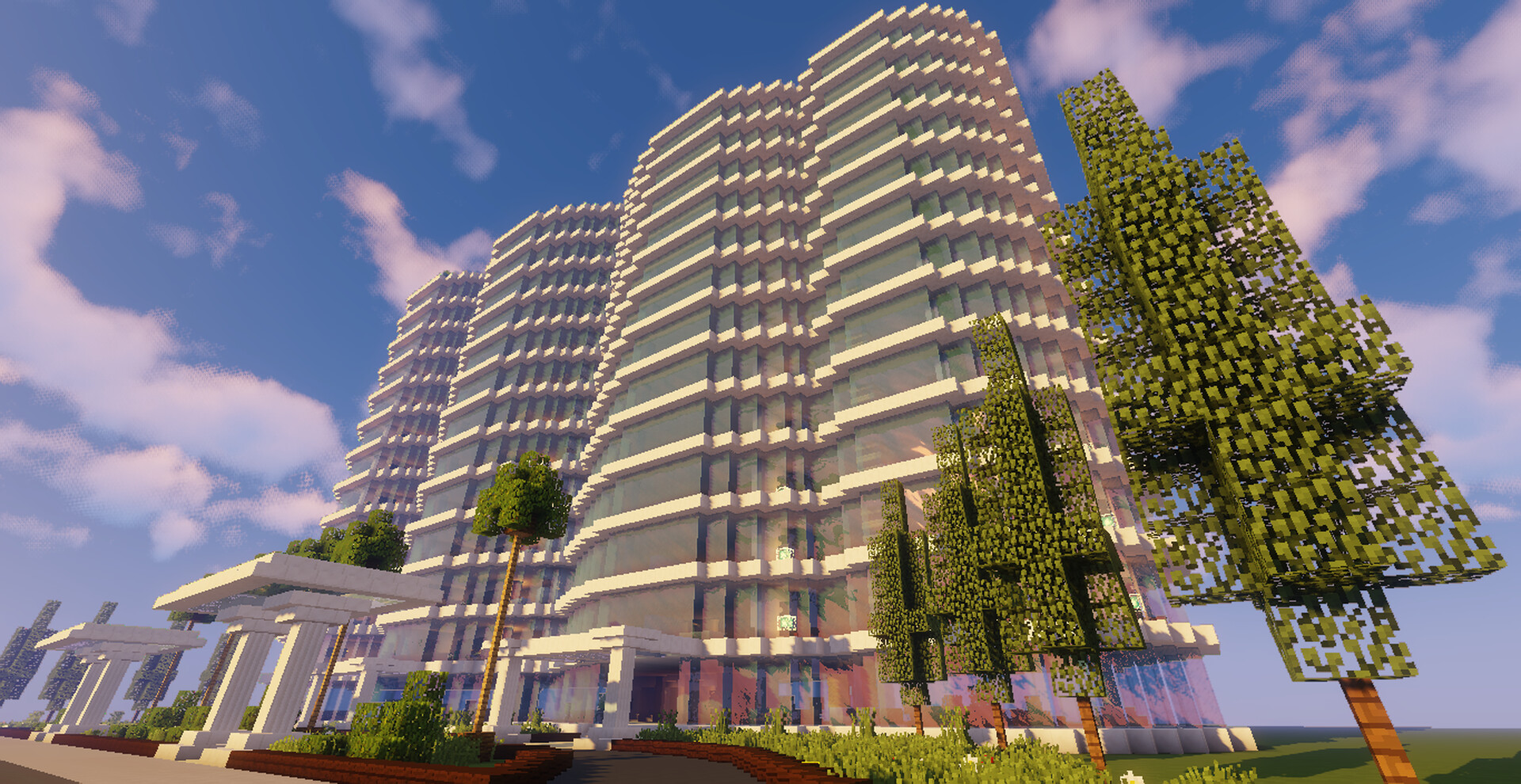Modern Buildings Map + Schematic Minecraft Map