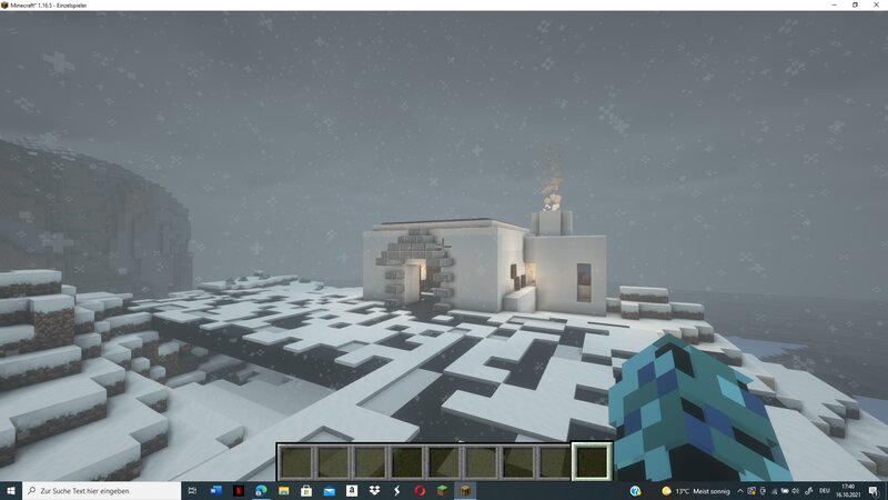 Modern winter villa Minecraft Map