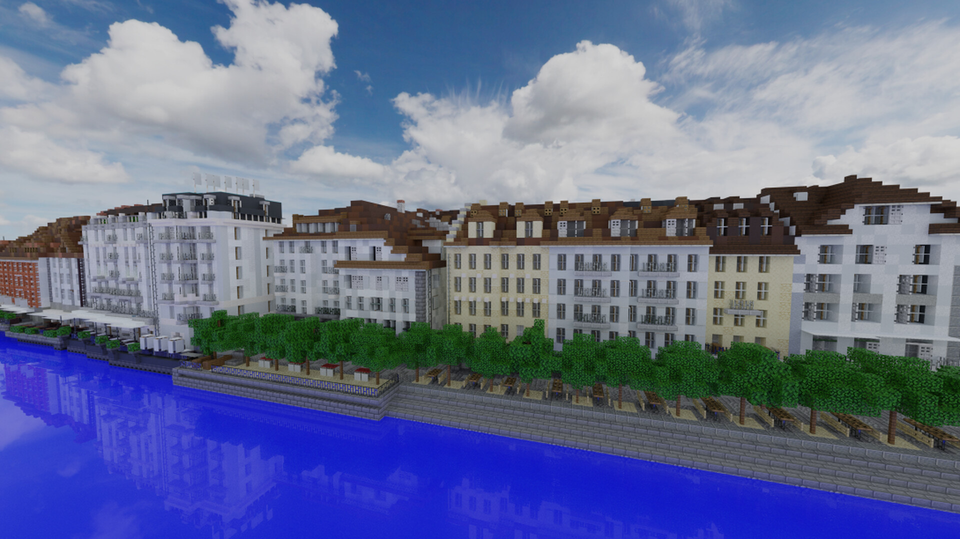 Lucerne 1:1 scale in Minecraft! Alps BTE Minecraft Map