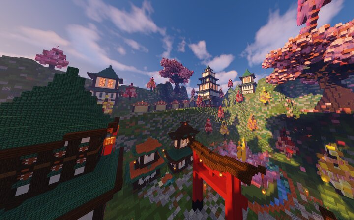 Oriental Skyblock Spawn Minecraft Map