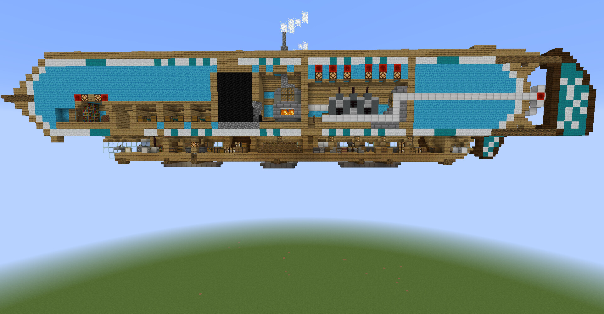 Small Cargo Air-Ship Minecraft Map