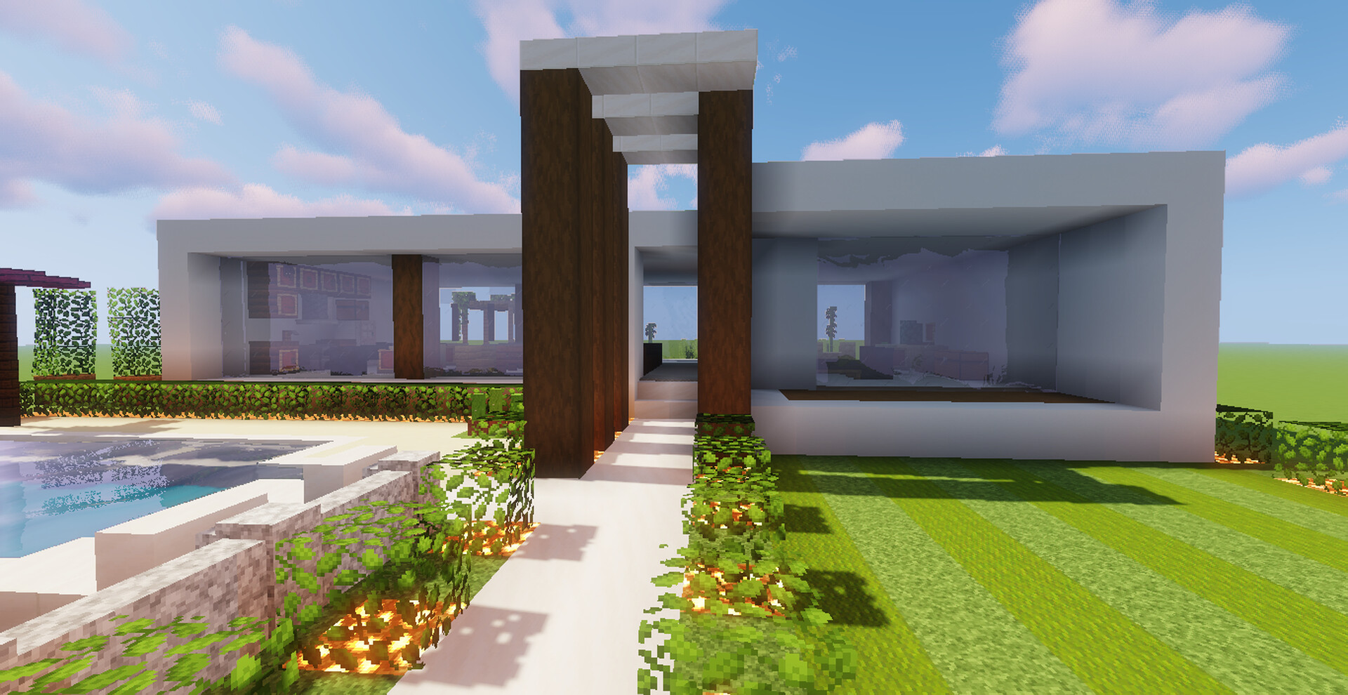 Modern House # 106 (Map + Schematic) Minecraft Map