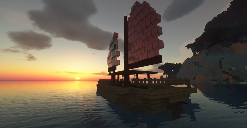 Japanese Junk Ship Minecraft Map