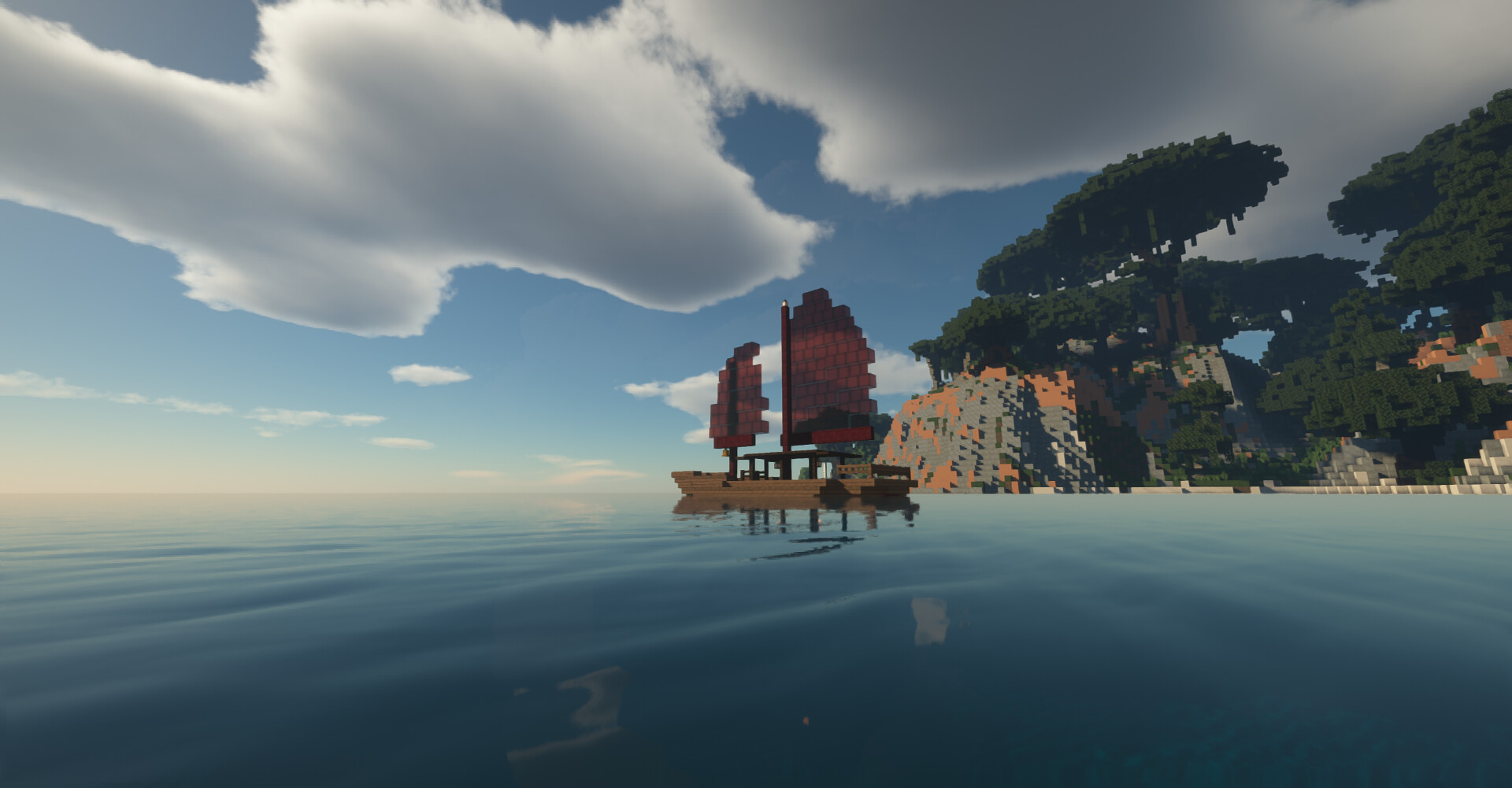 Japanese Junk Ship Minecraft Map