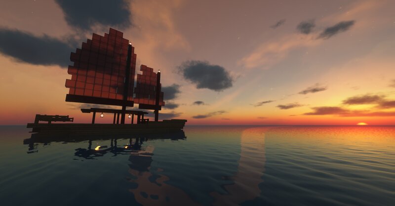 Japanese Junk Ship Minecraft Map