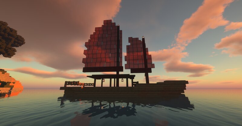 Japanese Junk Ship Minecraft Map