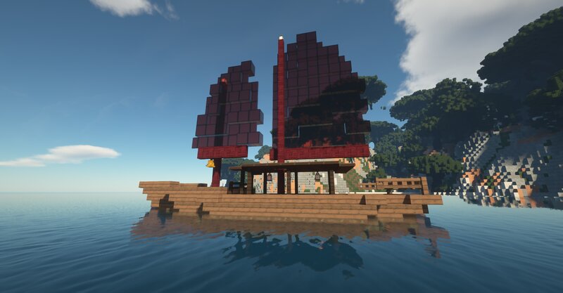 Japanese Junk Ship Minecraft Map