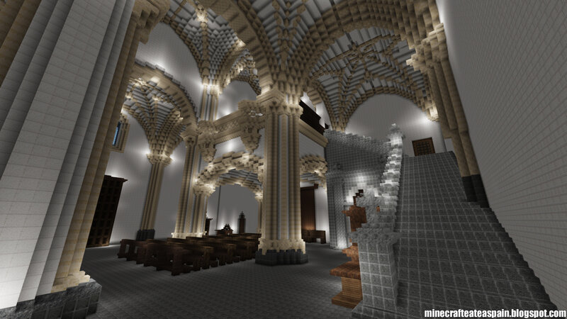 Minecraft replica of the Church of Villegas, Burgos, Spain. Minecraft Map