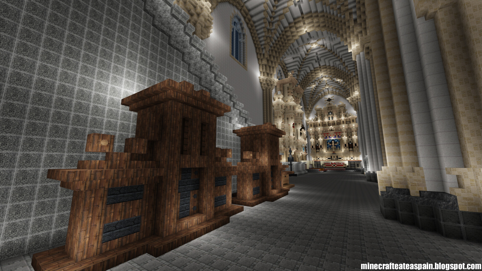 Minecraft replica of the Church of Villegas, Burgos, Spain. Minecraft Map