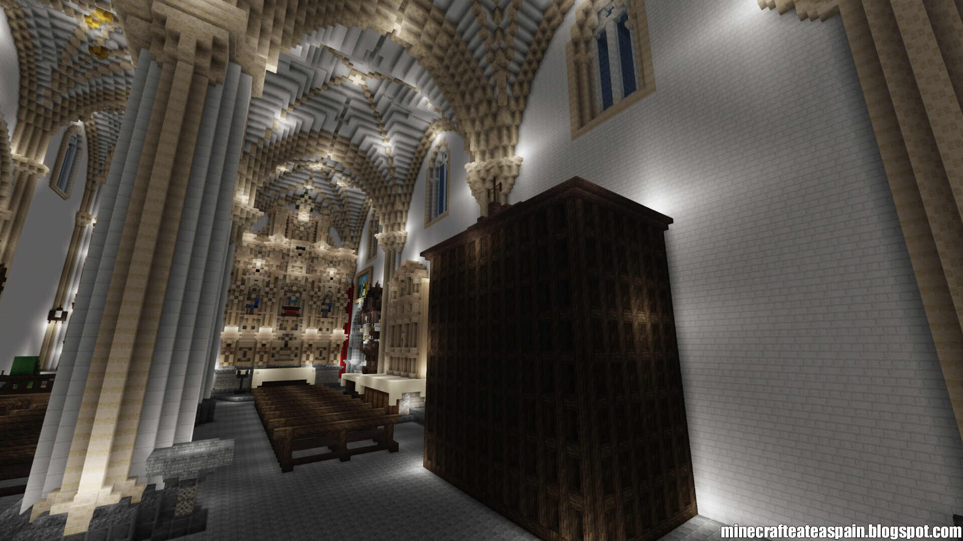 Minecraft replica of the Church of Villegas, Burgos, Spain. Minecraft Map