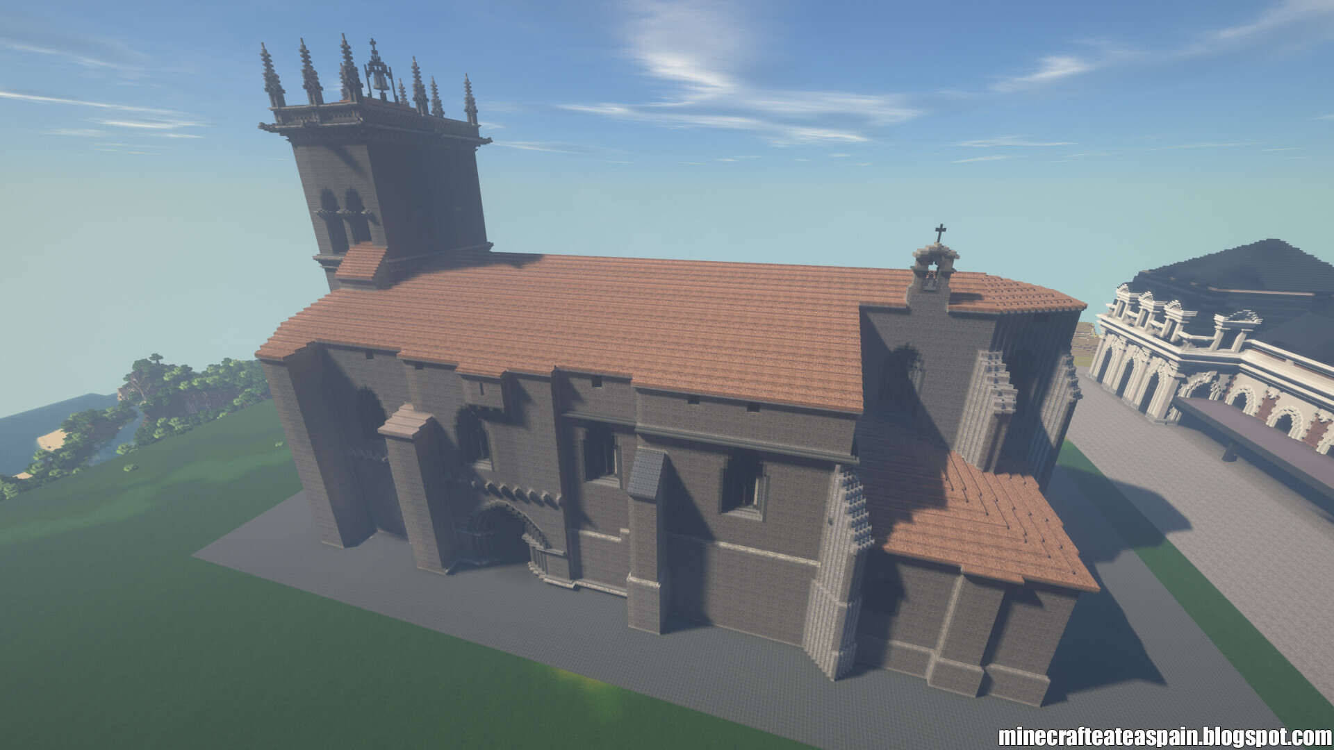 Minecraft replica of the Church of Villegas, Burgos, Spain. Minecraft Map