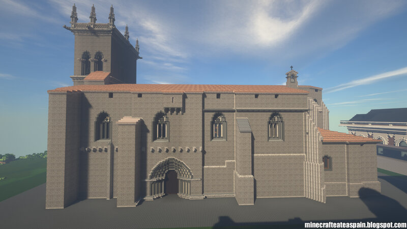 Minecraft replica of the Church of Villegas, Burgos, Spain. Minecraft Map