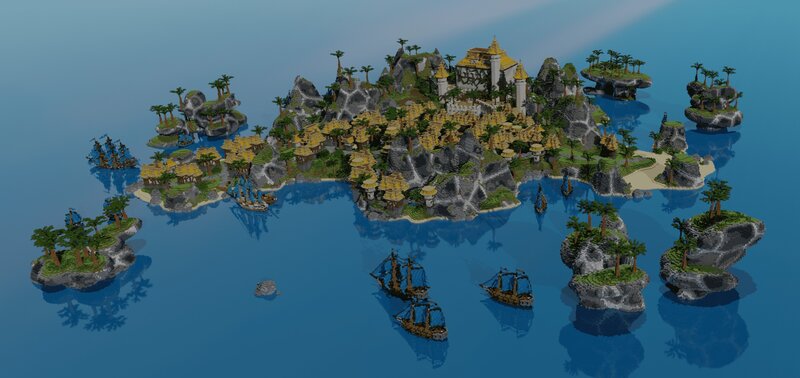 SOLAR LAGOON - Minecraft Hub Minecraft Map