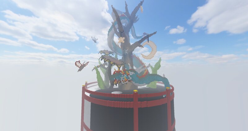 Traditional Japanese Dragon Minecraft Map