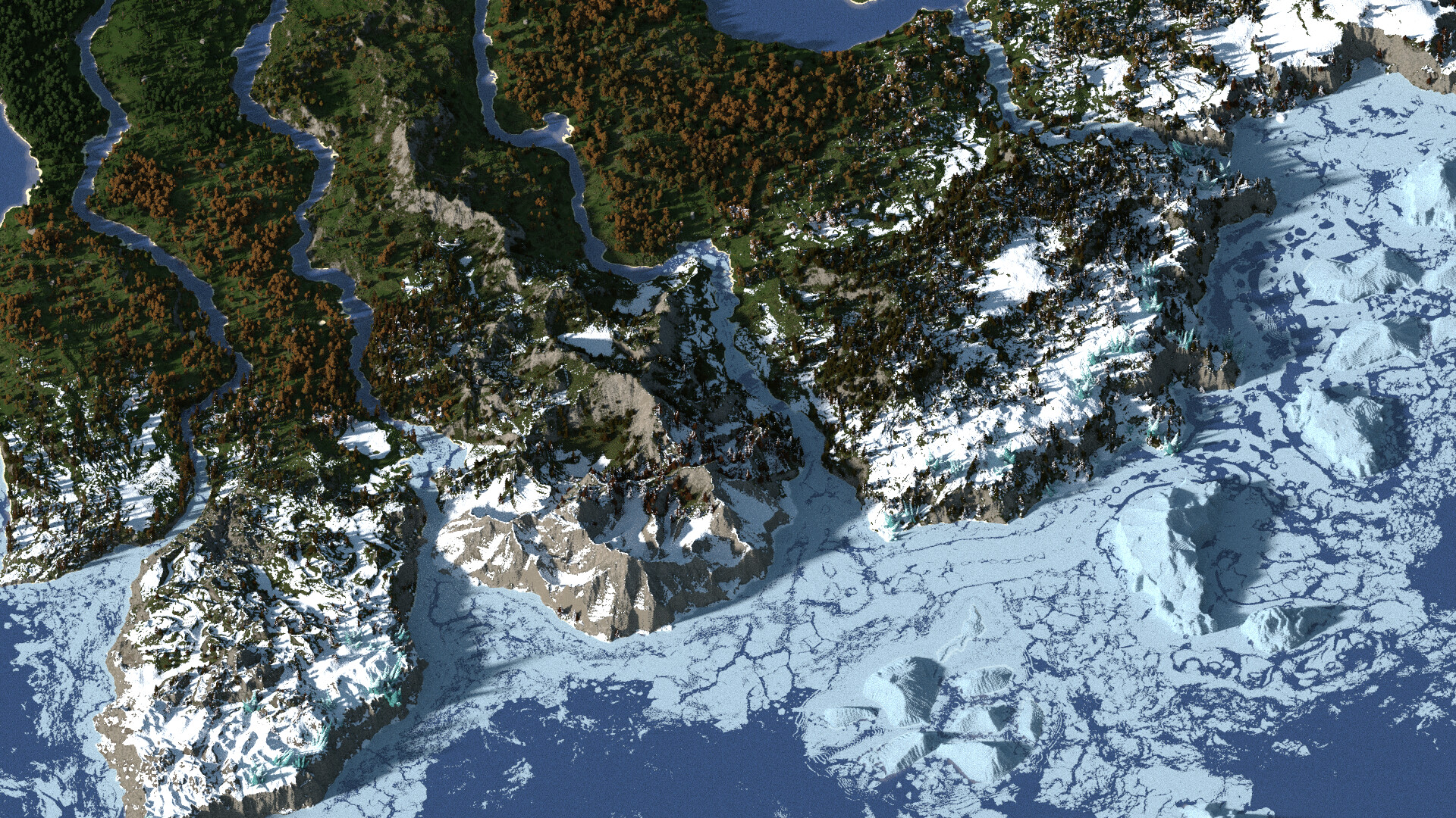 Adventure lands - 12000x12000 [WorldPainter] Minecraft Map