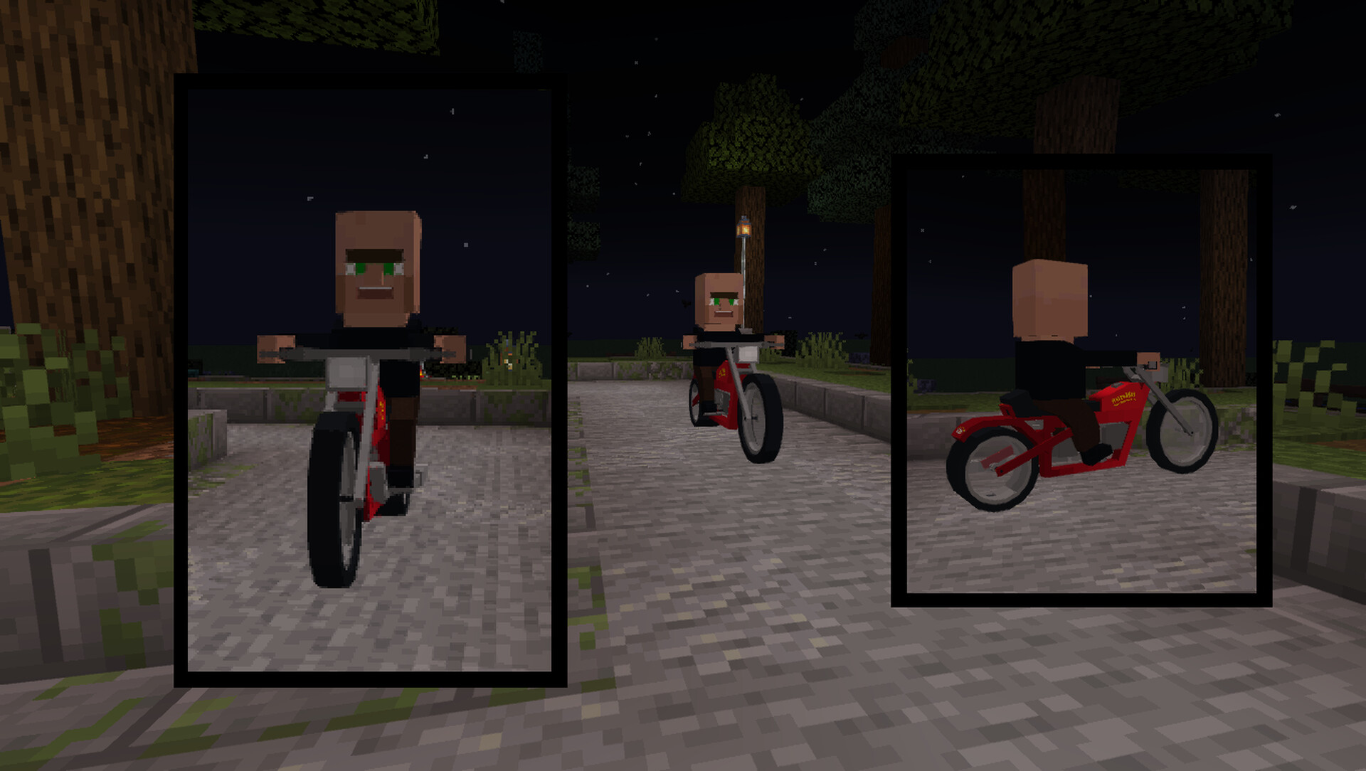 Working motorcycle Minecraft Map