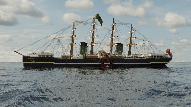 SS Pacific (1851) [FULL INTERIOR] Minecraft Map