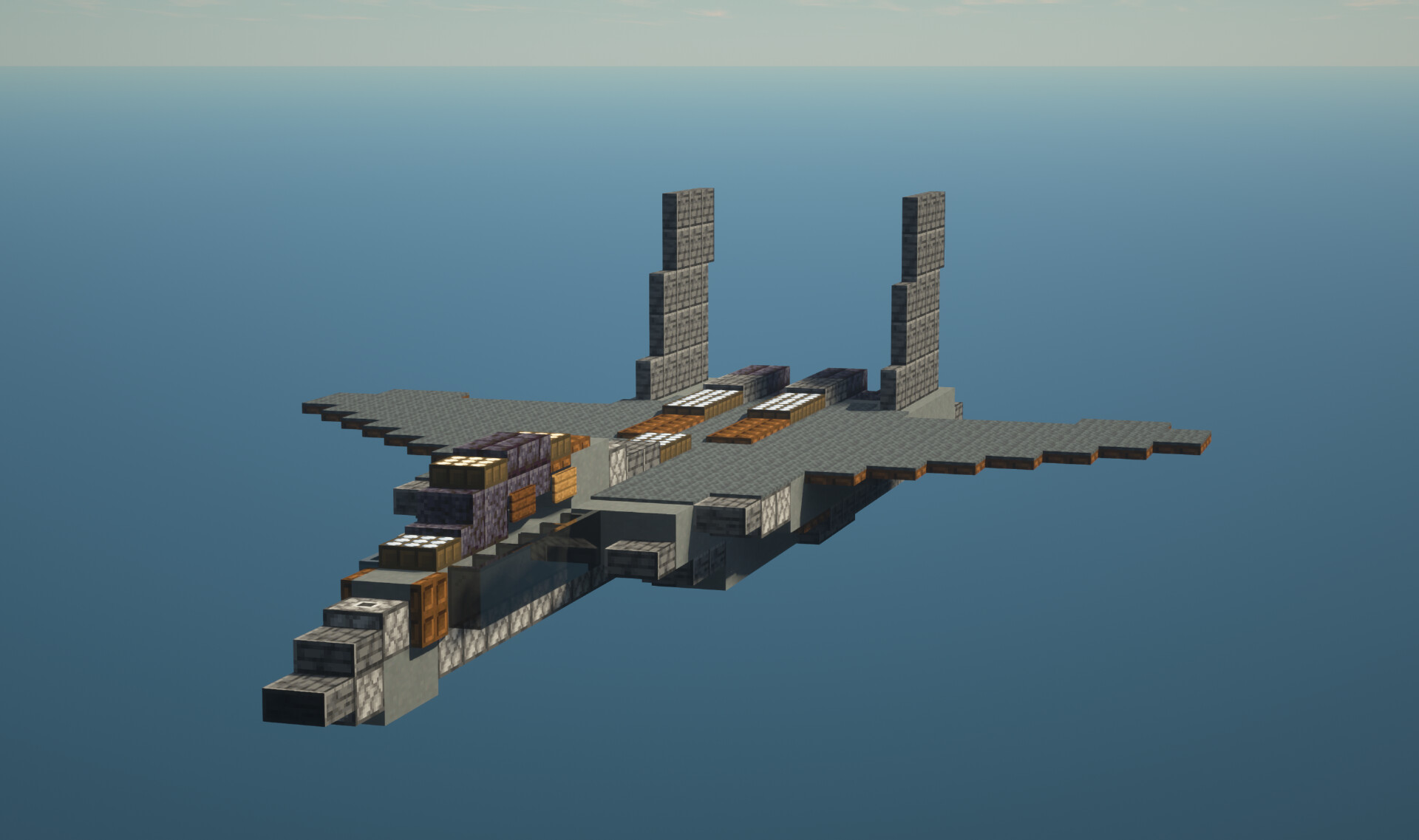 F-15E Strike Eagle 1.5:1 scale Minecraft Map