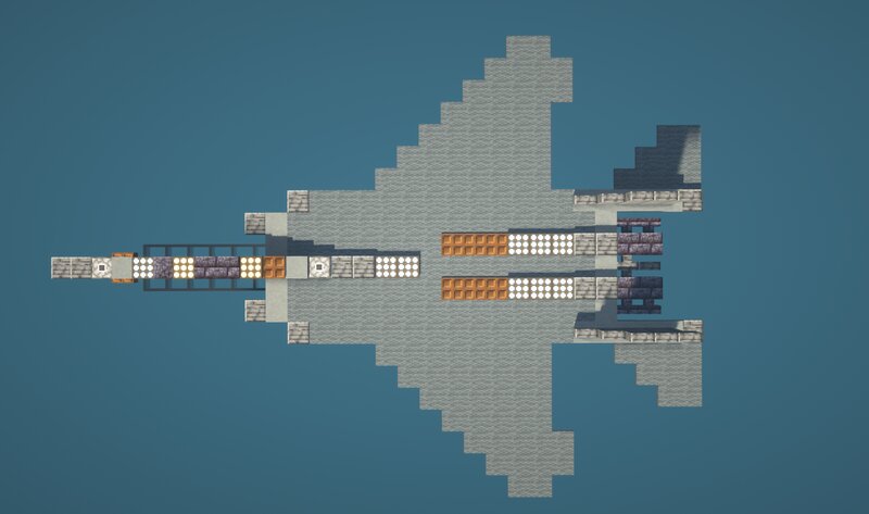 F-15E Strike Eagle 1.5:1 scale Minecraft Map