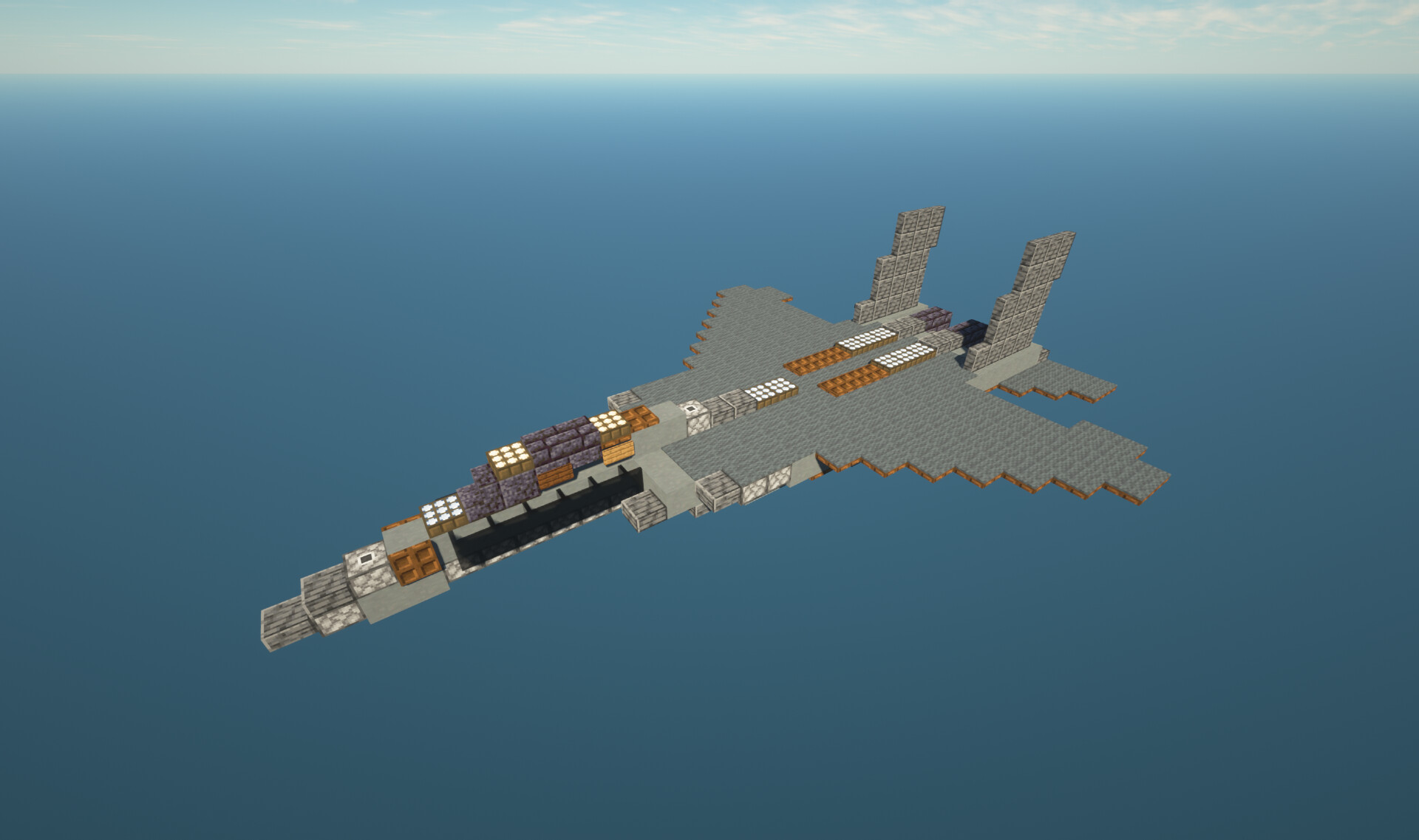F-15E Strike Eagle 1.5:1 scale Minecraft Map