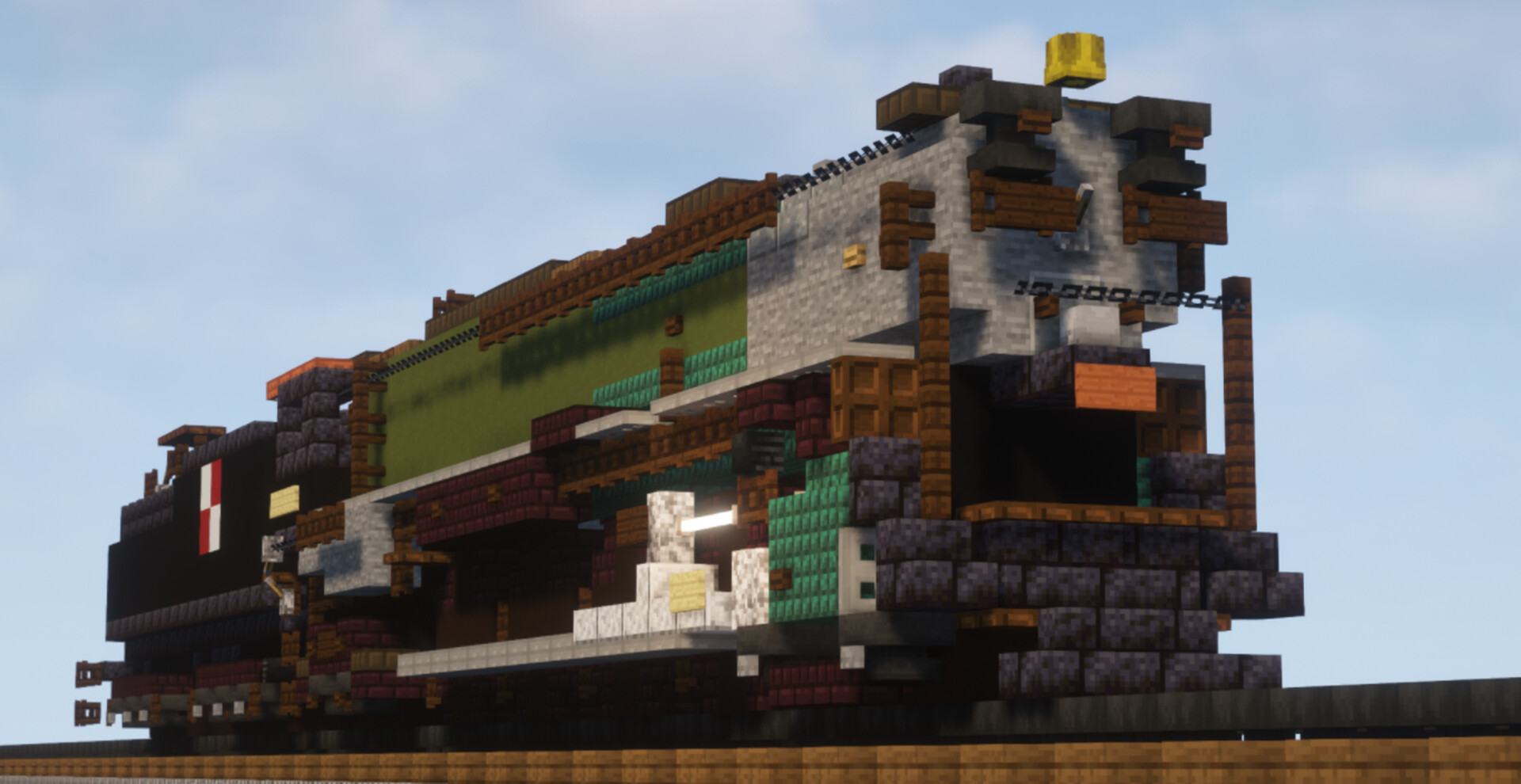 1.5:1 Scale Great Northern S2 #2584 Steam Locomotive Minecraft Map