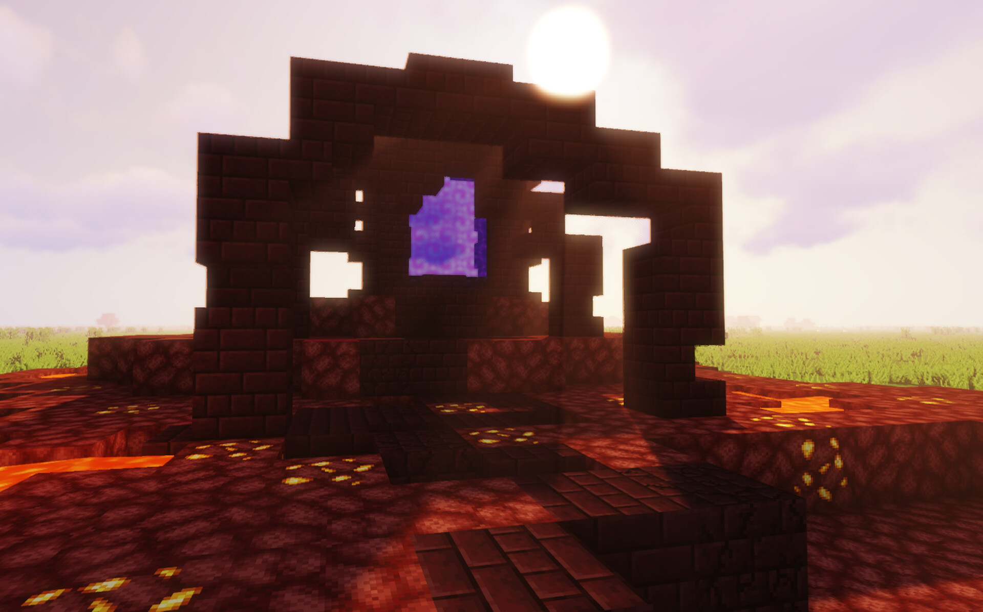 Temple Ancient Nether Portal Minecraft Map