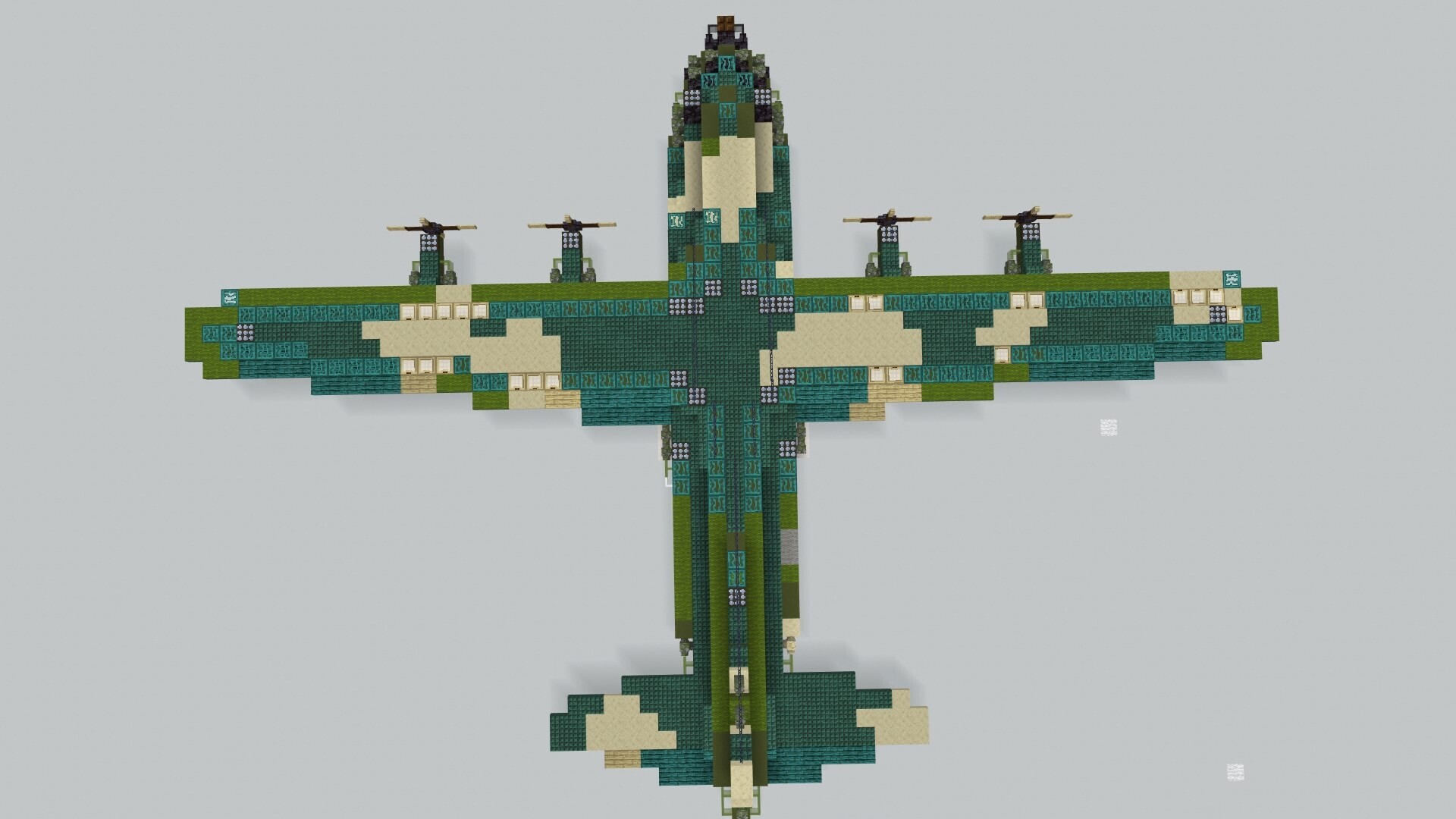 1.5:1 C-130 Hercules (Vietnam War camo) Minecraft Map