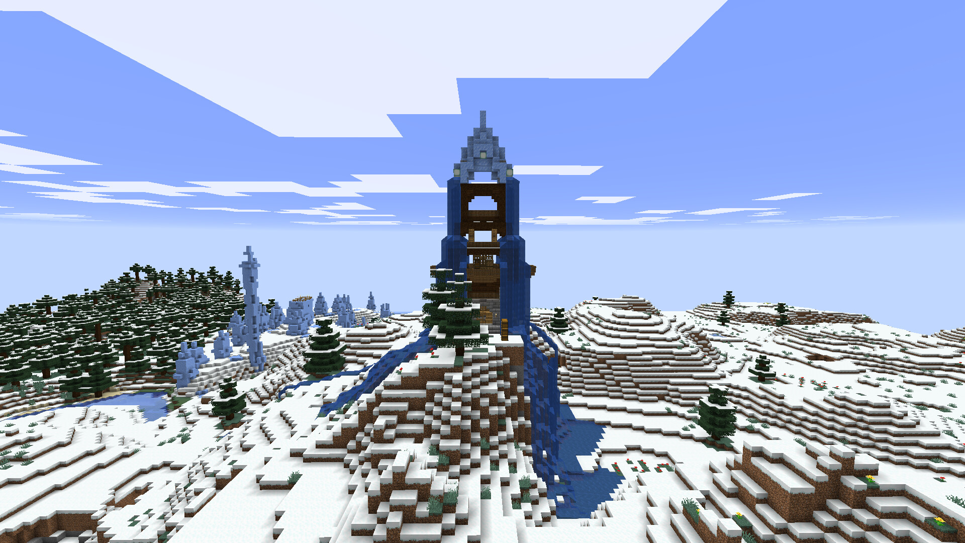 Ice Drip Tower Minecraft Map