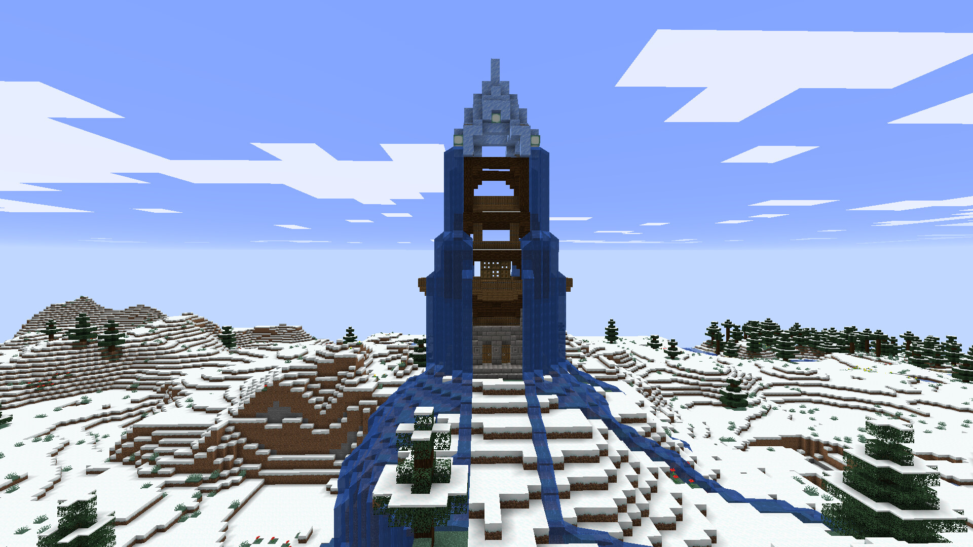 Ice Drip Tower Minecraft Map