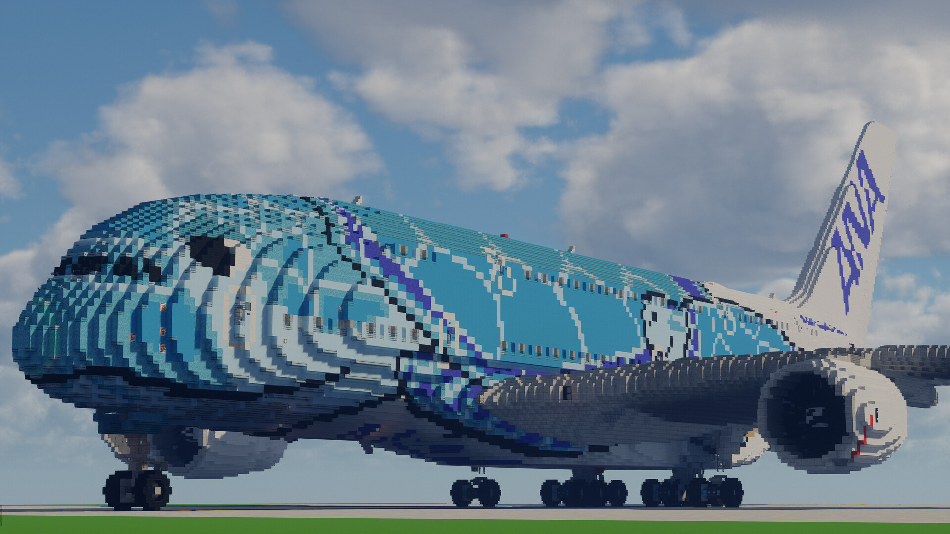 Airbus A380-800 | 4:1 Scale | All Nippon Airways Flying Honu Livery ...