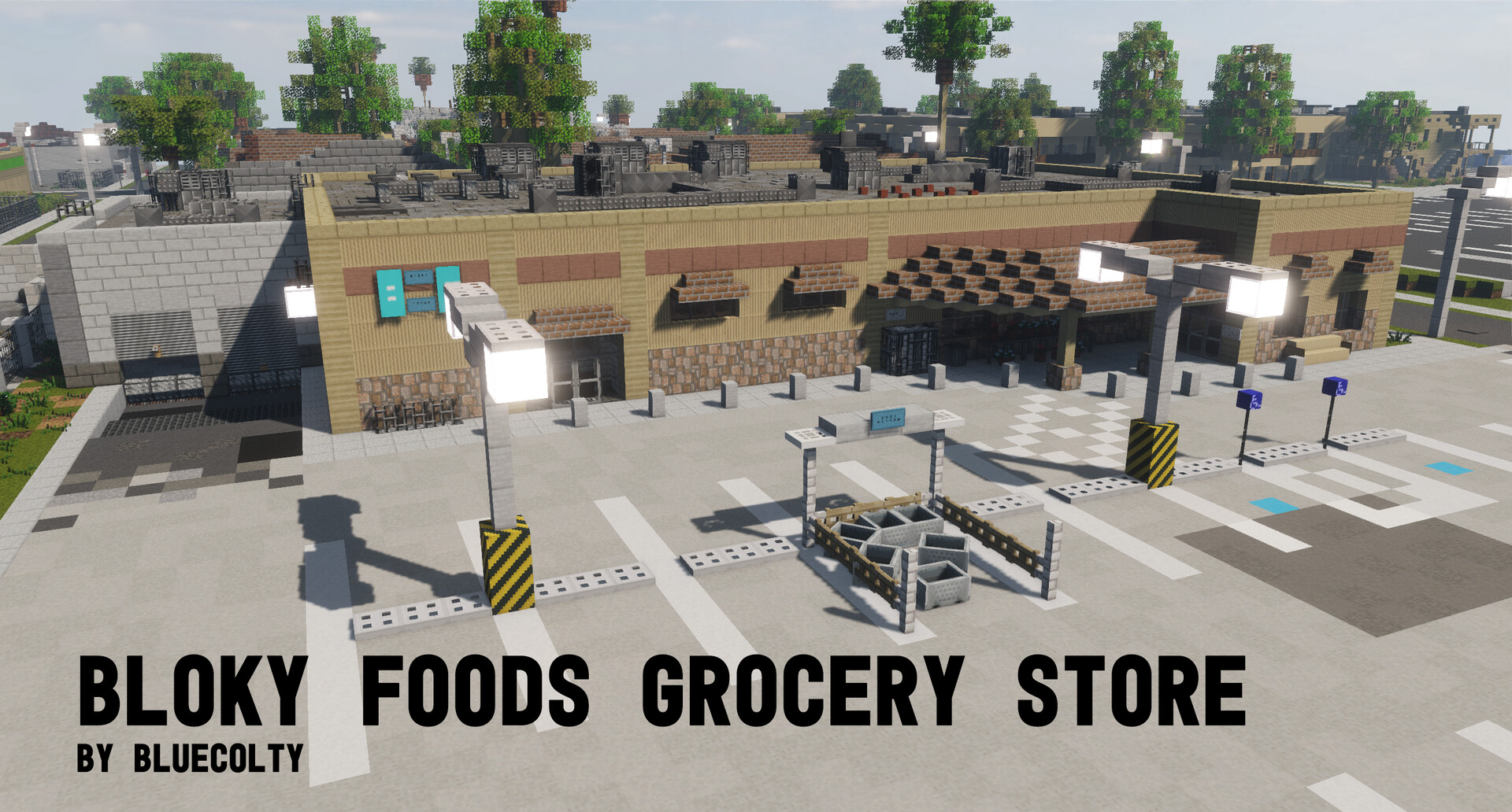 Bloky Foods Grocery Store - Greenfield Project Minecraft Map