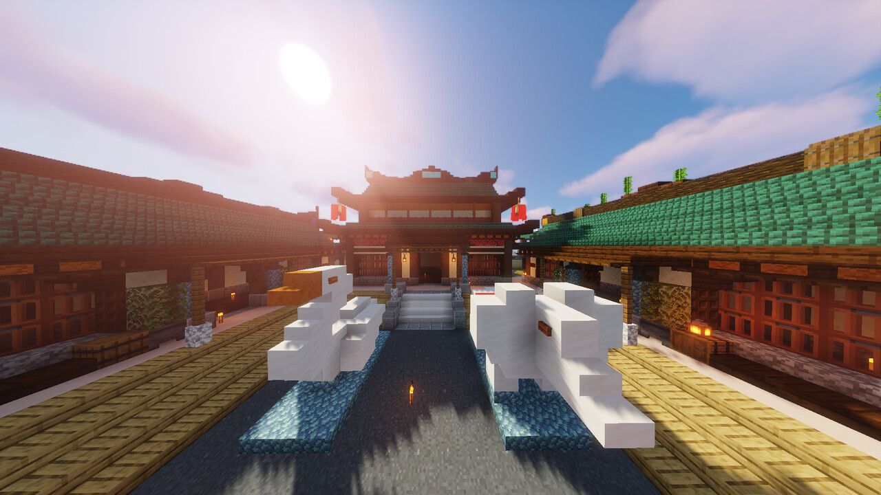 Japanese Town Minecraft Map