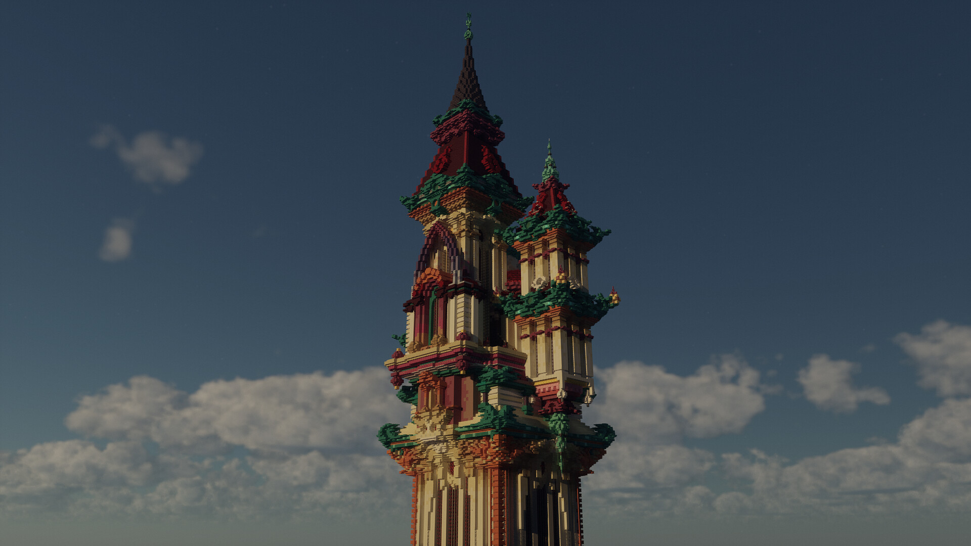 Gothic-Oriental Tower Minecraft Map