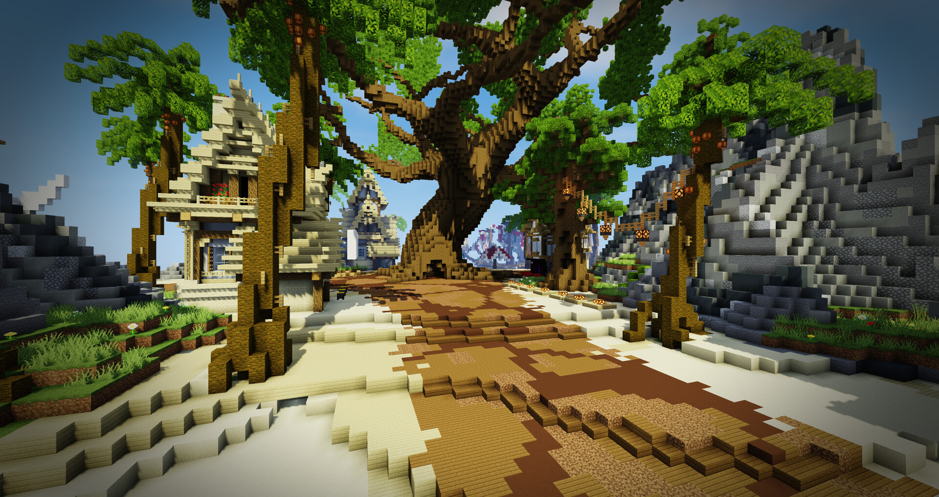 HCF Spawn + Road - Summer Theme Minecraft Map