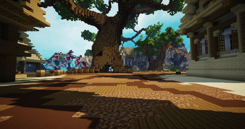HCF Spawn + Road - Summer Theme Minecraft Map