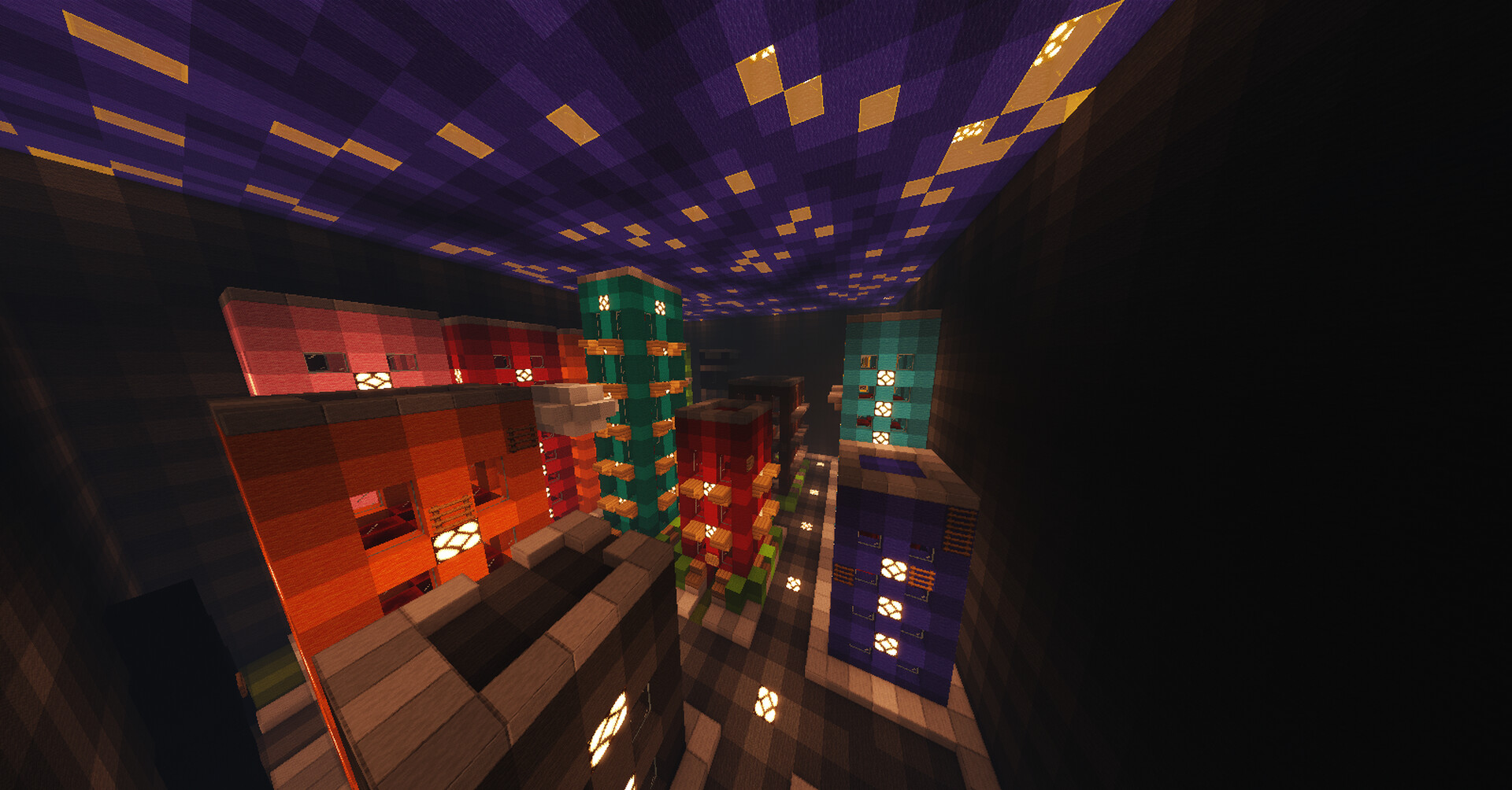 Wool Town - Easy Parkour Map Minecraft Map