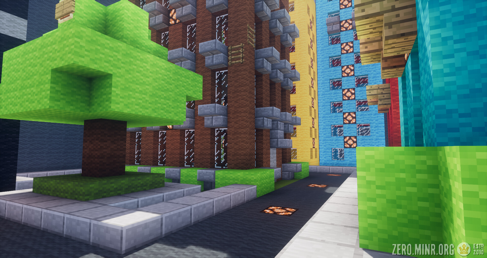 Wool Town - Easy Parkour Map Minecraft Map