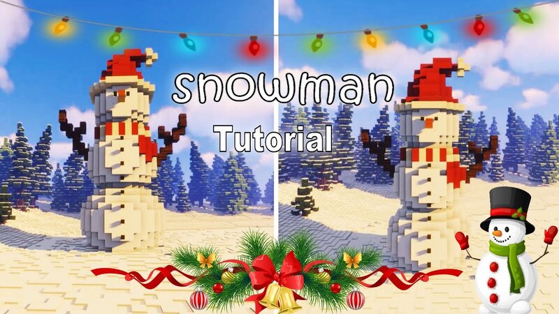 snowman tutorial Minecraft Map