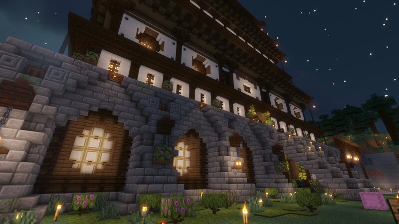 Big asian castle! Minecraft Map