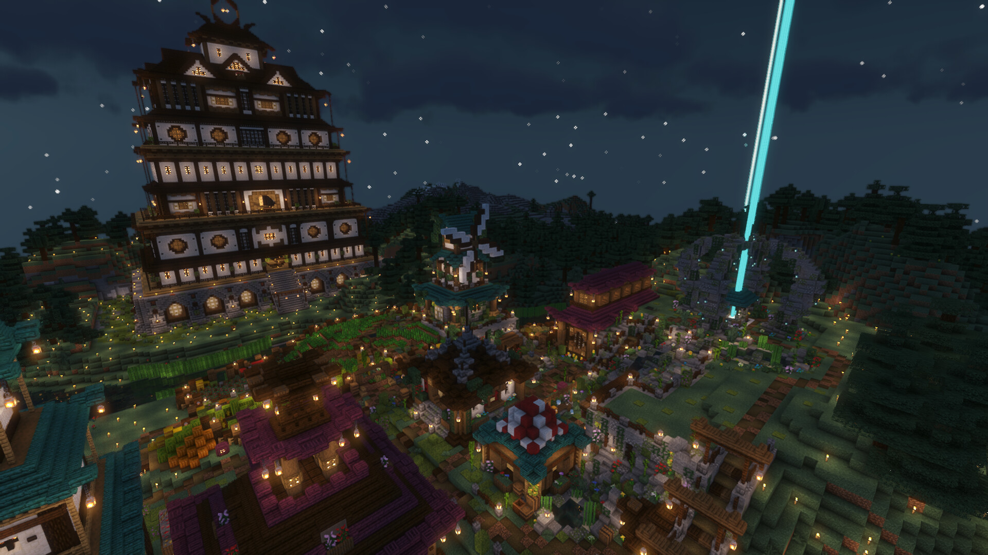 Big asian castle! Minecraft Map