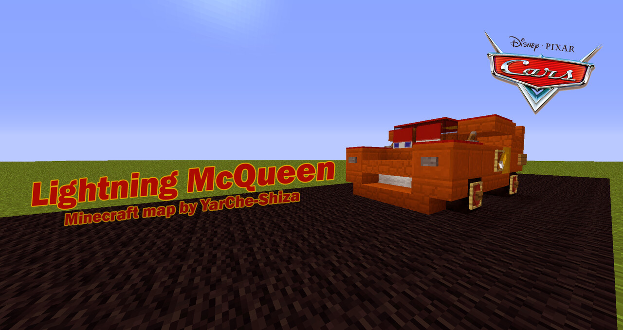 Lightning McQueen from the movie Cars Minecraft Map