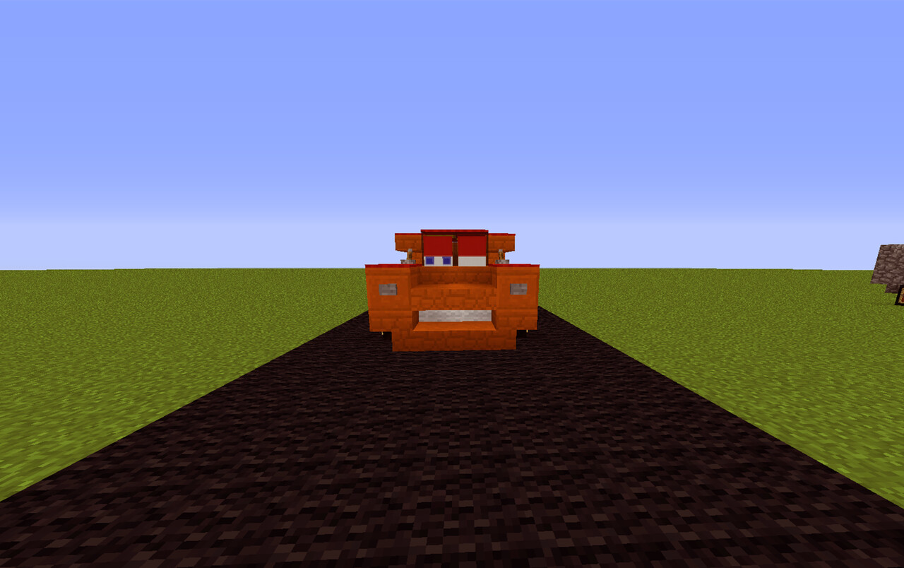 Lightning McQueen from the movie Cars Minecraft Map