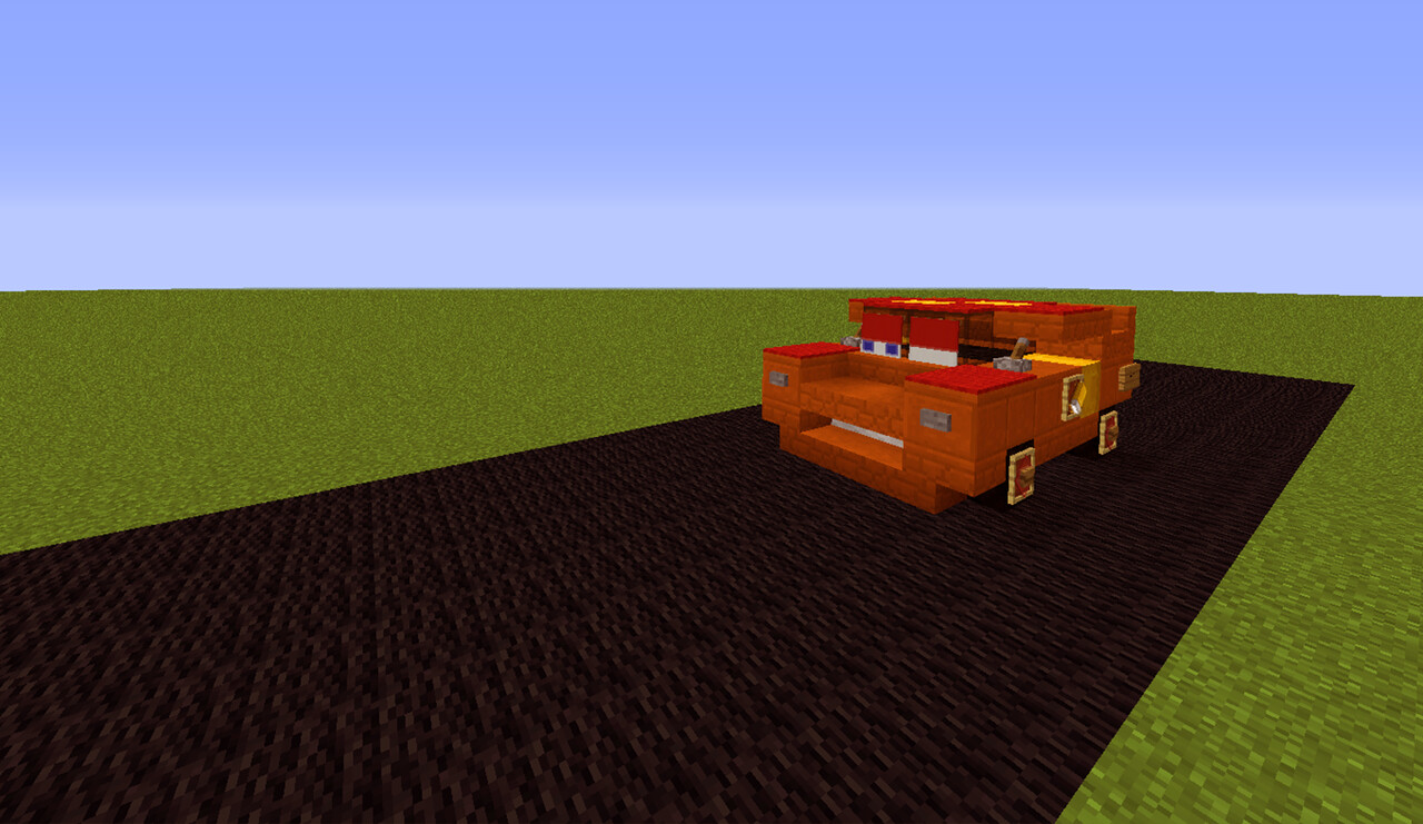 Lightning McQueen from the movie Cars Minecraft Map