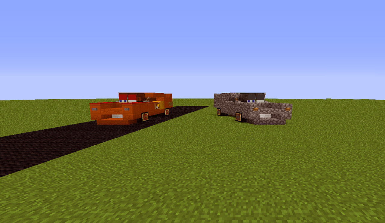 Lightning McQueen from the movie Cars Minecraft Map