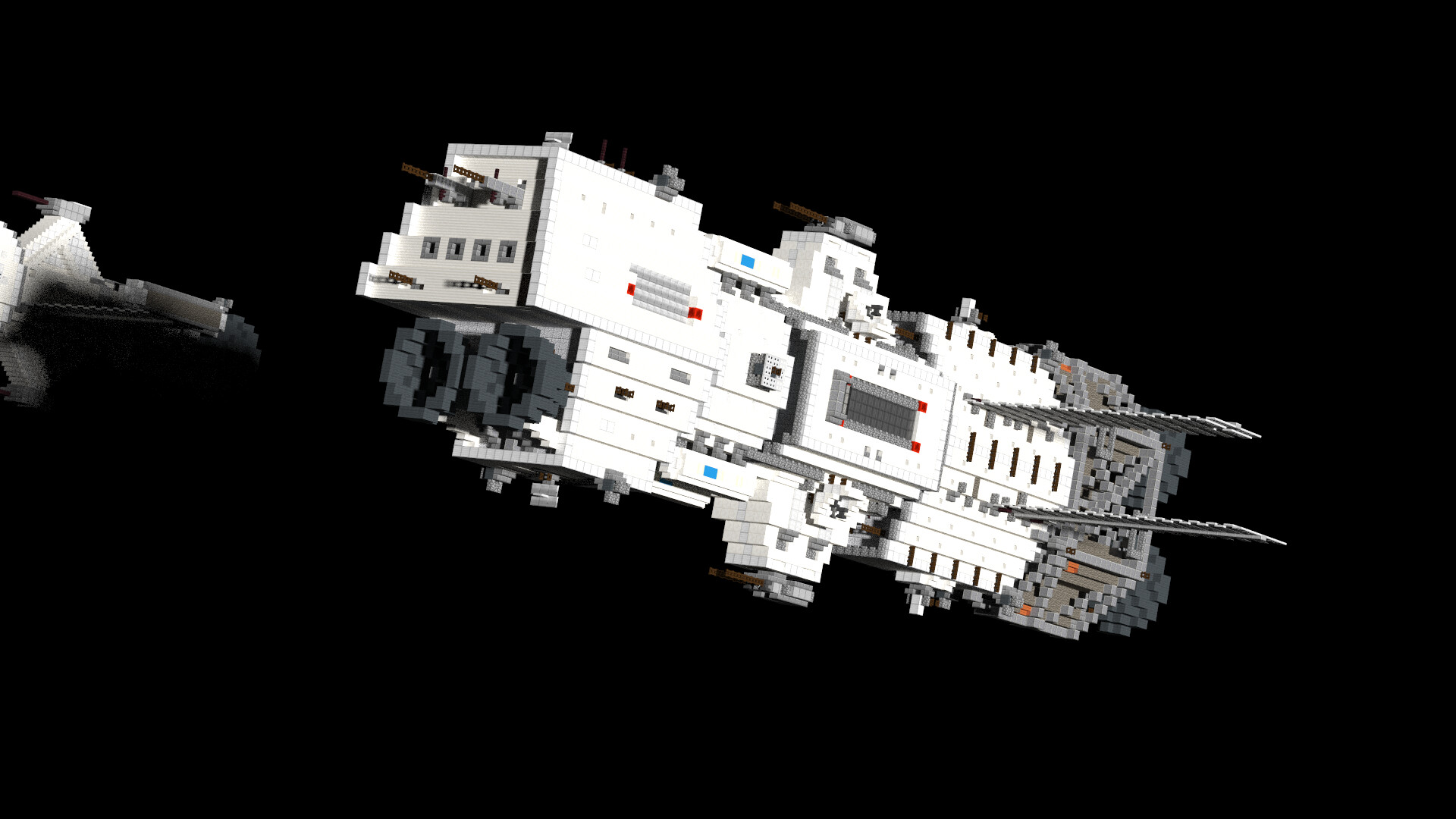 Realistic Space Cruiser (+Timelapse) Minecraft Map